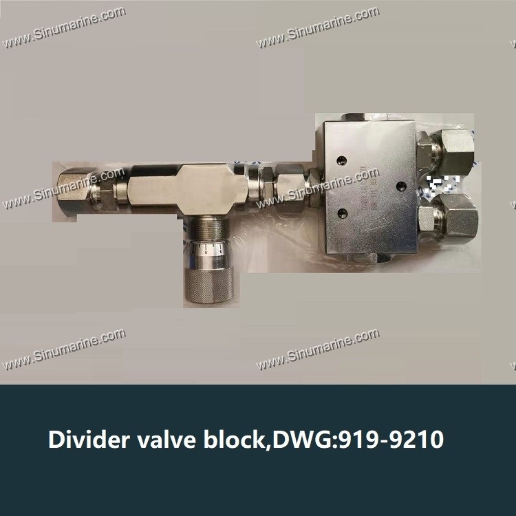 Divider valve block,DWG:919-9210 sinu-TTS block for deck