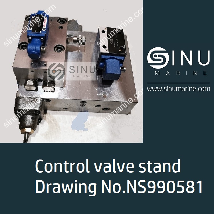 Control valve stand Drawing No. NS990581 for hatch cover