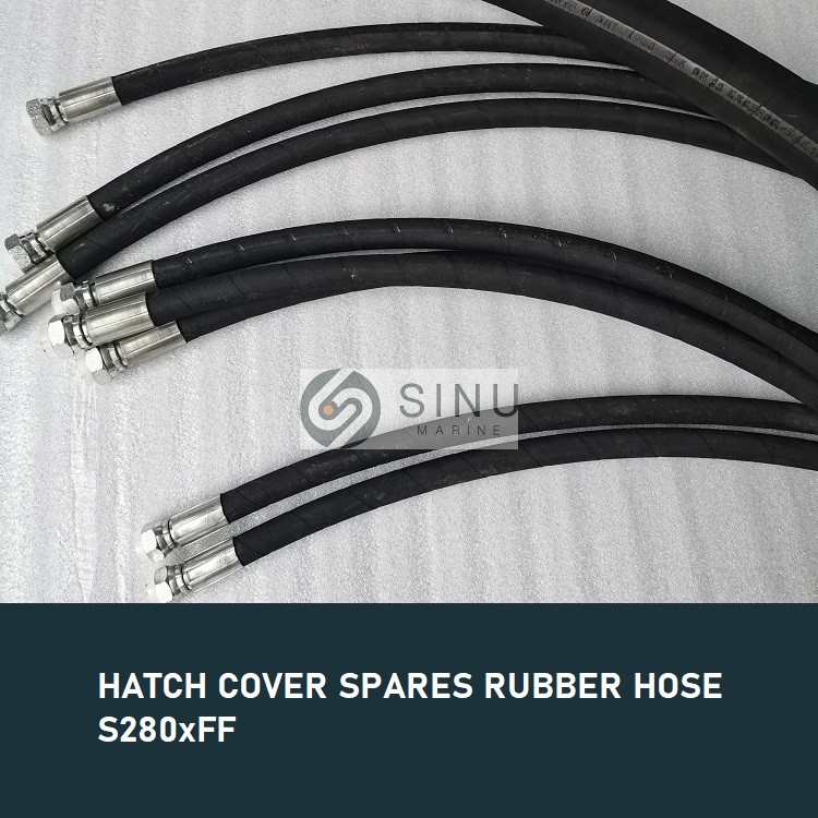 HATCH COVER HYDRAULIC SPARES RUBBER HOSE S280xFFx3/8x700xH