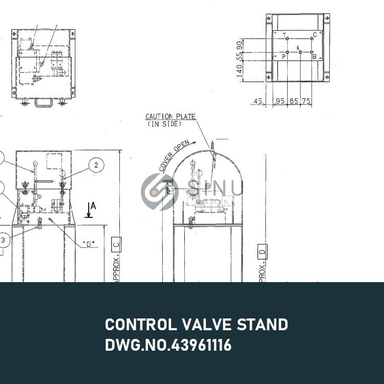 DWG.NO.43961116 CONTROL VALVE STAND FOR STEEL HATCH COVER