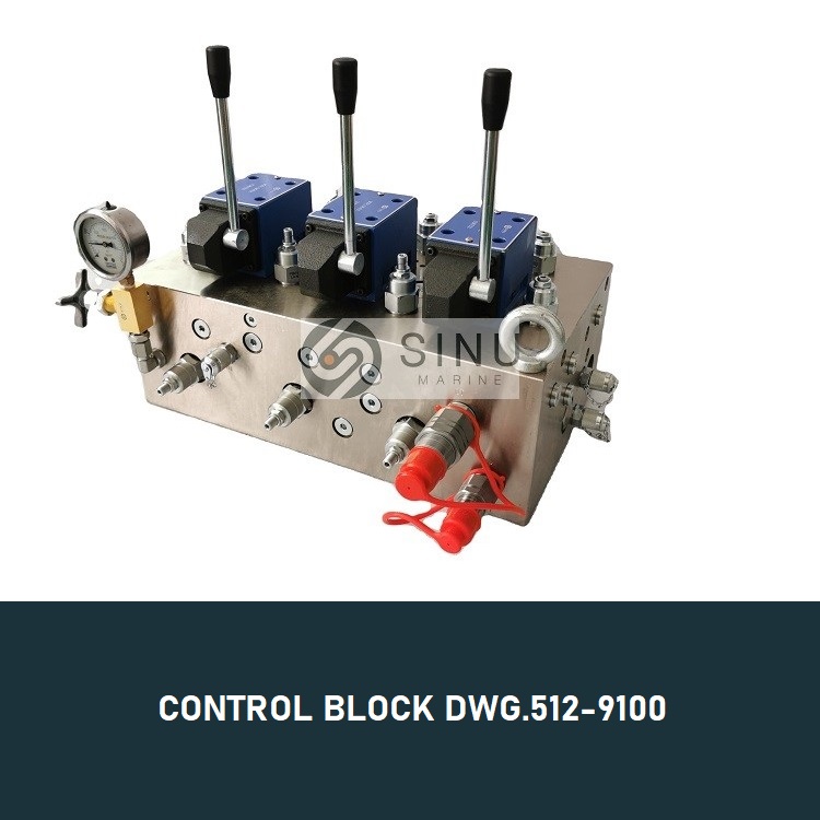 Control Valve Block Drawing No.512-9200 512-9100 with THROTTLE VALVE ...