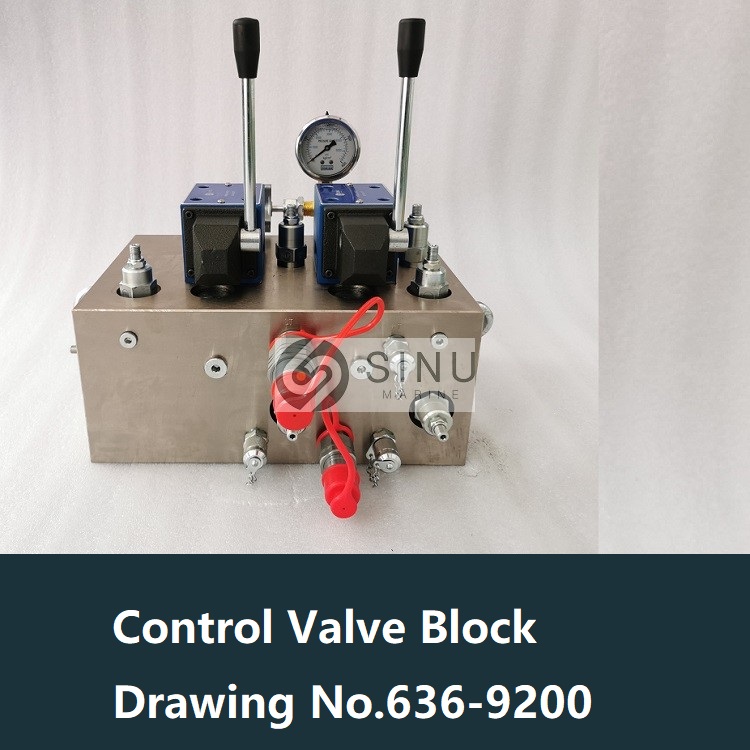 CONTROL VALVE BLOCK DRWING NO.636-9200 STTS HATCH COVER VALVES GROUP