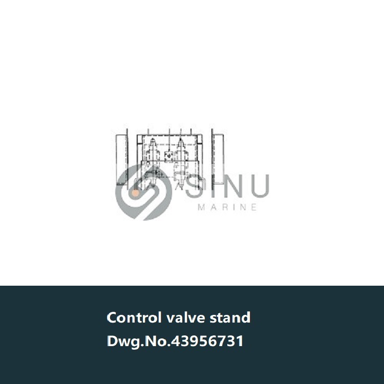 Control valve stand for steel hatch cover Dwg.No.43956731