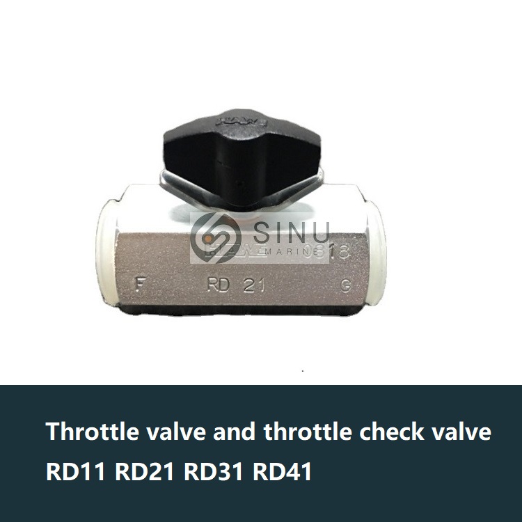 Throttle valve and throttle check valve RD11 RD21 RD31 RD41