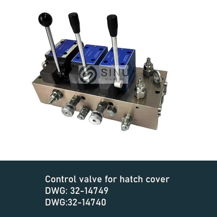 Control valve for Macgre-gor Hatch cover HC1,DWG: 32-14749/32-14740