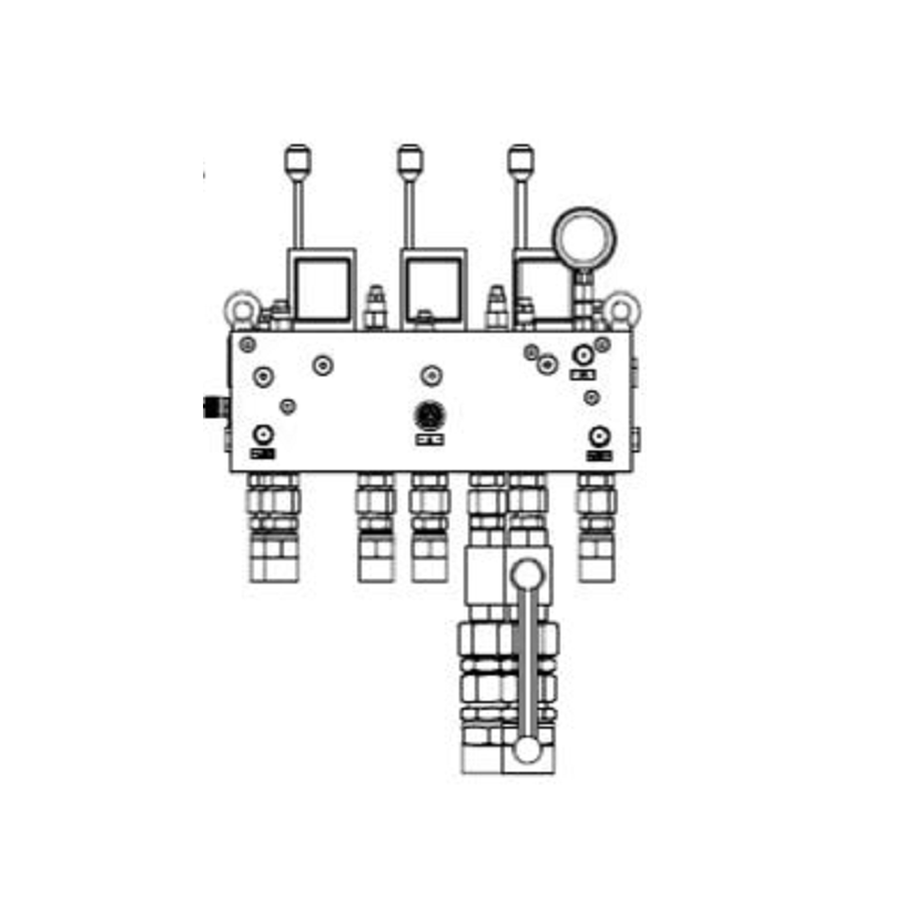 Control valve block,DWG.No.750-9200/hatch cover hydraulic valve groups