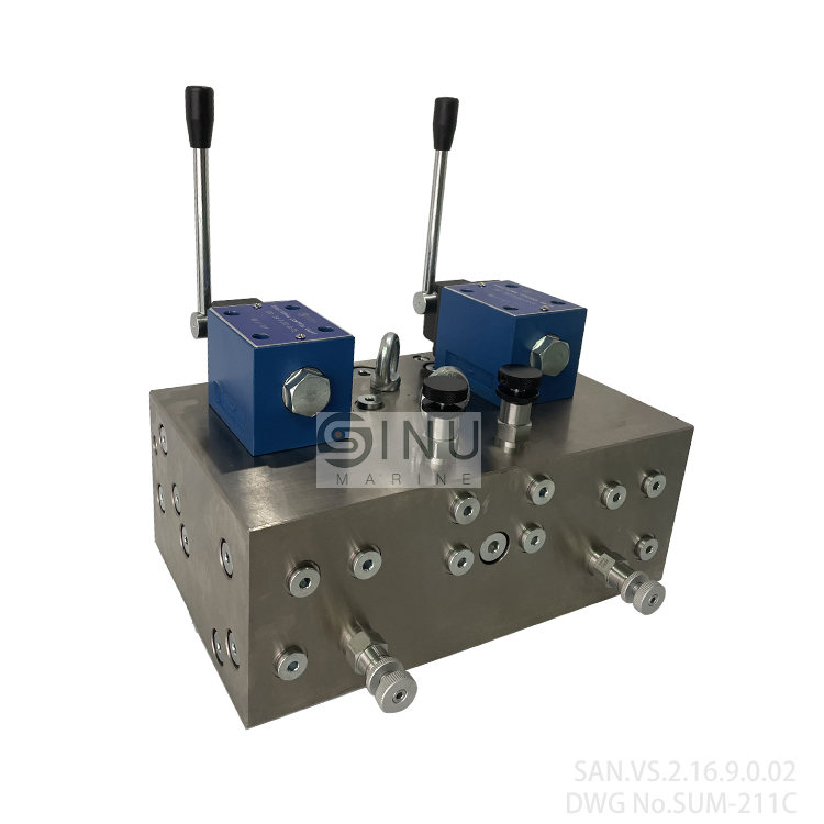 Control valve stand SUM-211C for hatch cover - ship hydraulic parts