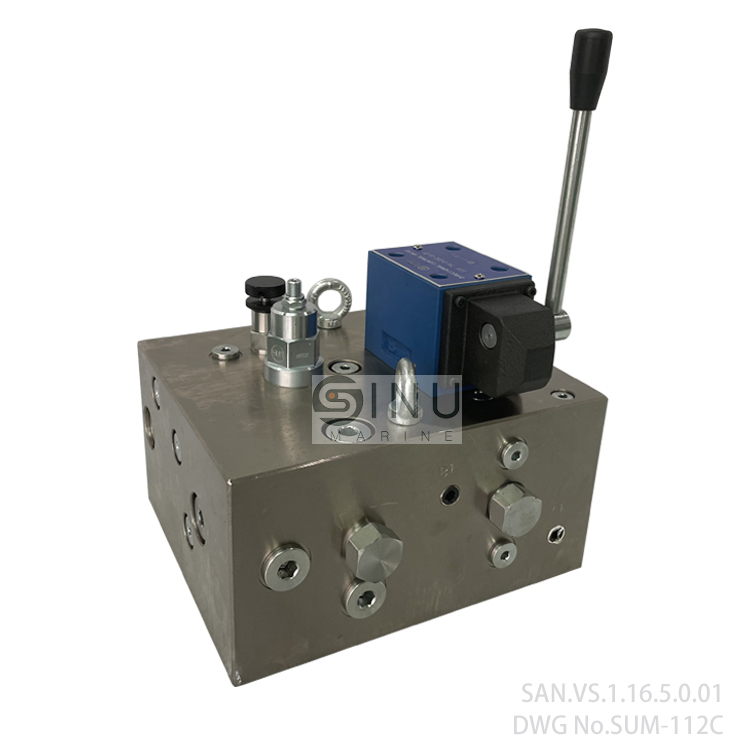 Control valve stand DRW NO.SUM-112C,hatch cover hydraulic parts