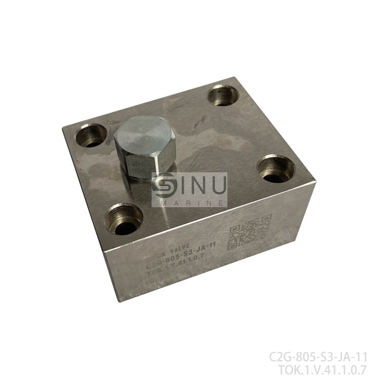 Aangle type check valve C2G-805-S3-JA-11 for hatch cover control valve