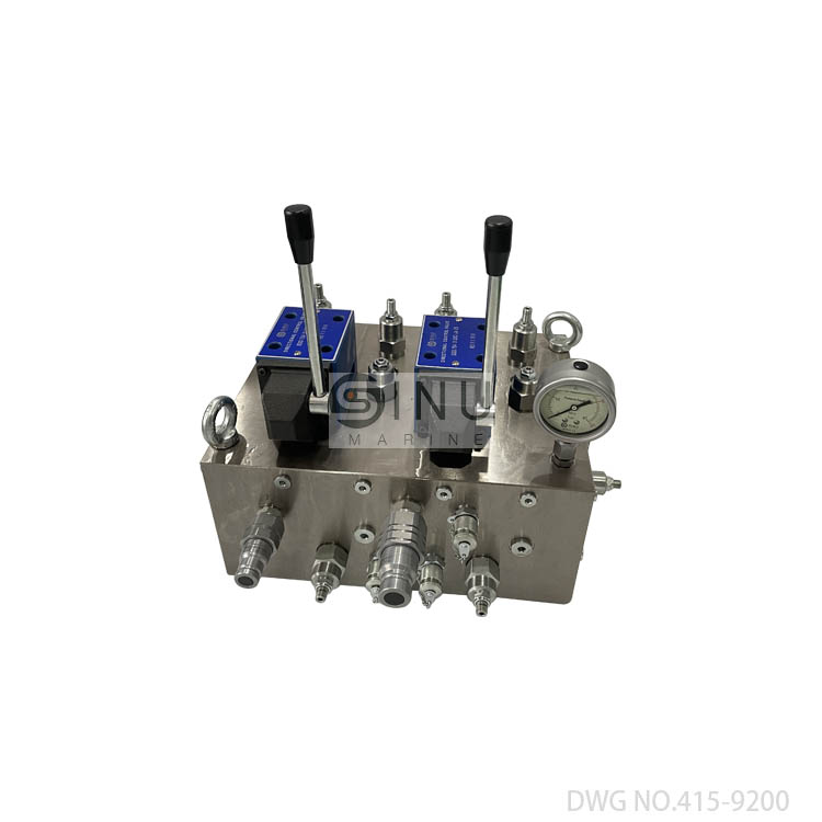 Control valve block DWG NO.415-9200 - Bulk ship hydraulic valve