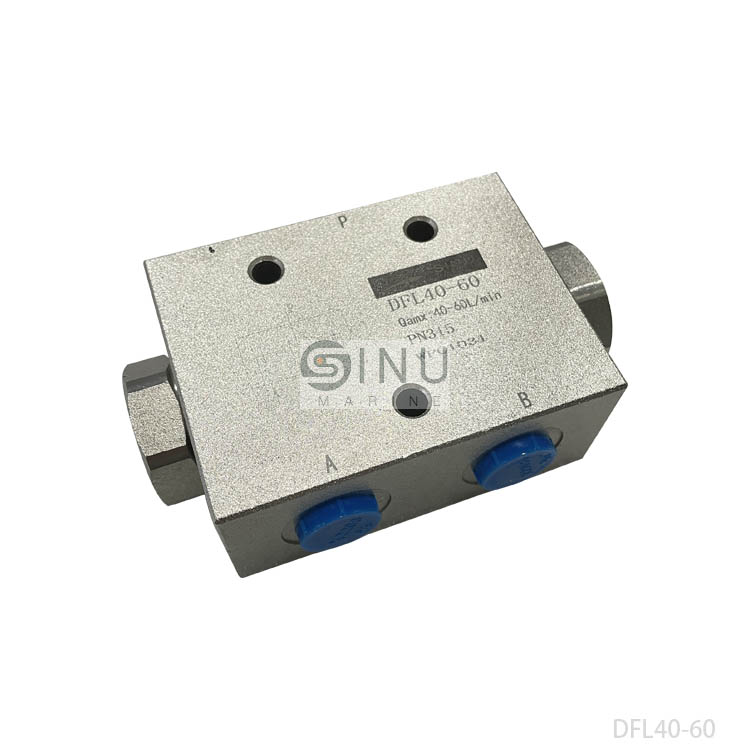 DFL40-60 Hydraulic 2 Ways Steel Flow divider valve